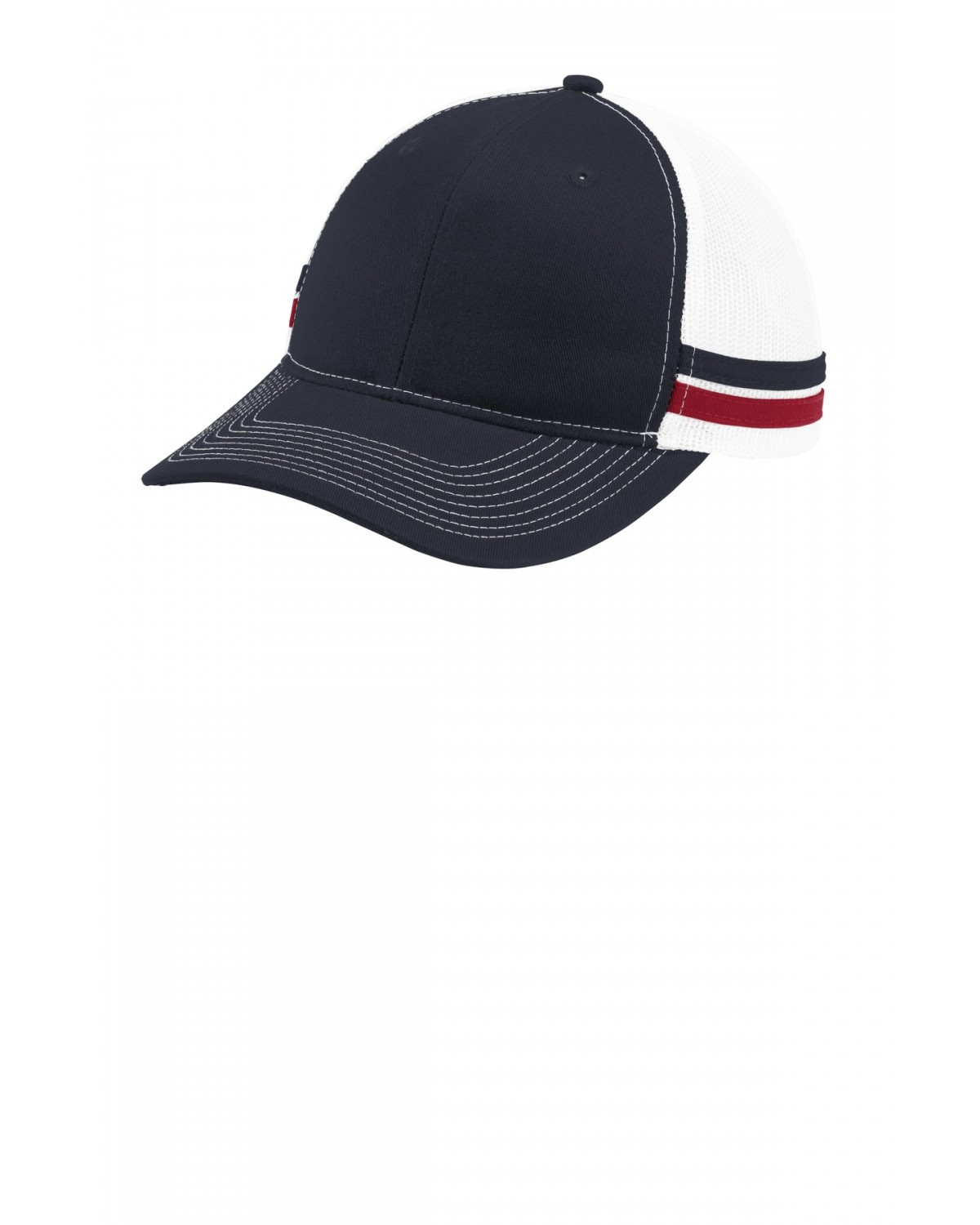 Port Authority C113 Two-Stripe Snapback Trucker Cap