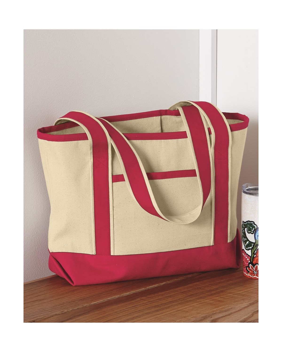 Q-Tees Q125800 20L Small Deluxe Tote