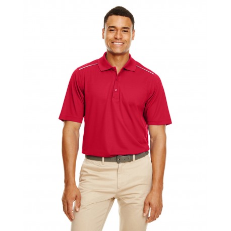 Core 365 88181R Men's Radiant Performance Pique Polo With Reflective Piping
