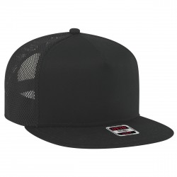 OTTO Cap 164-1209 "OTTO SNAP" 5 Panel Mid Profile Mesh Back Trucker ...