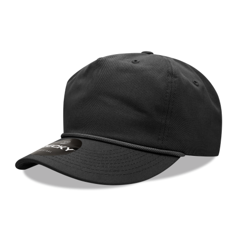 Decky 252 5 Panel High Profile Relaxed Cotton Rope Hat