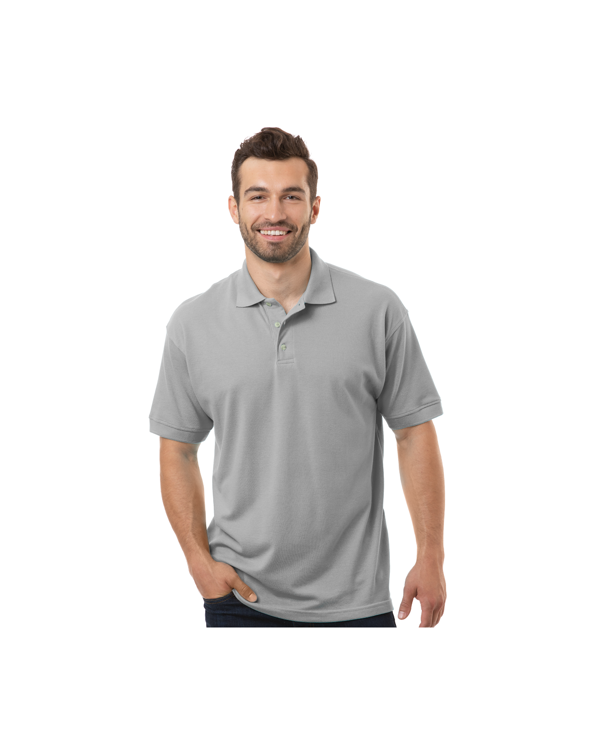 Blue Generation BG7204 Men's Superblend Short Sleeve Polo