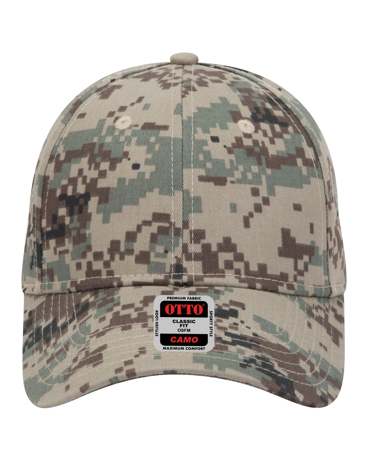 OTTO Cap 78-353 Camouflage 6 Panel Low Profile Baseball Cap