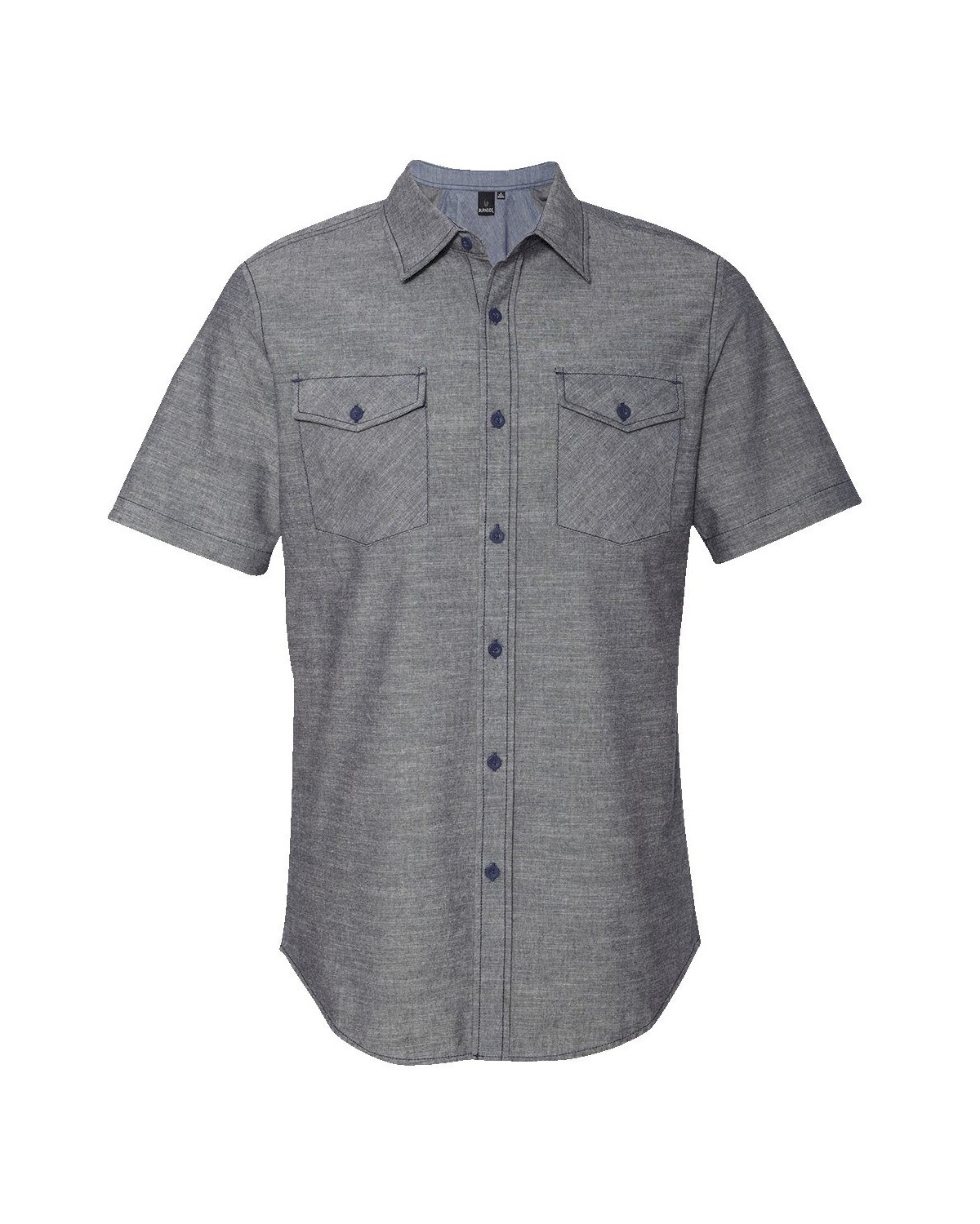 Burnside 9255 Chambray Short Sleeve Shirt
