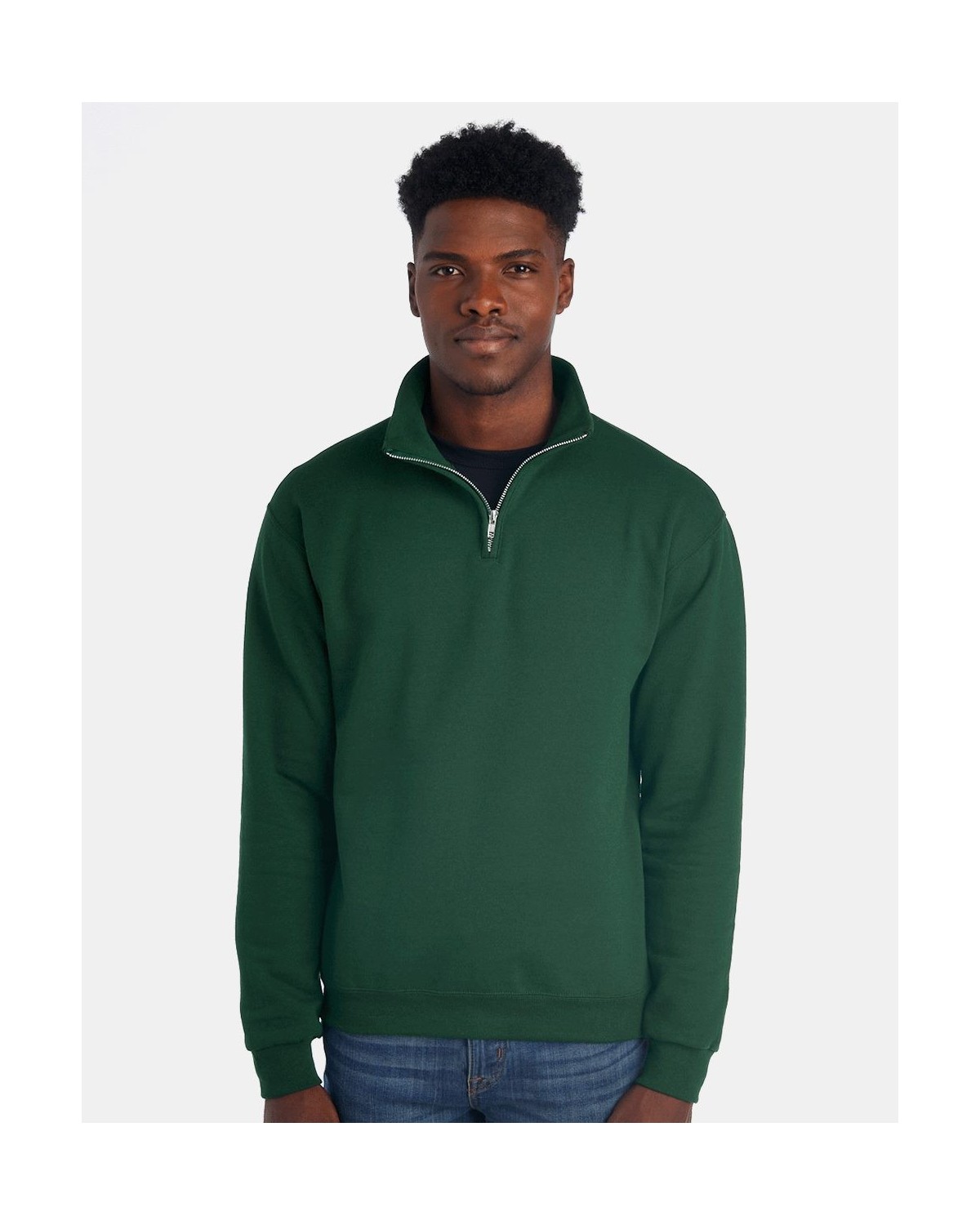 JERZEES 995MR Nublend Cadet Collar Quarter-Zip Sweatshirt