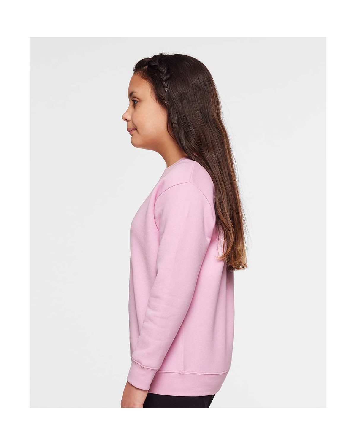 LAT 2225 Youth Elevated Fleece Crewneck Sweatshirt