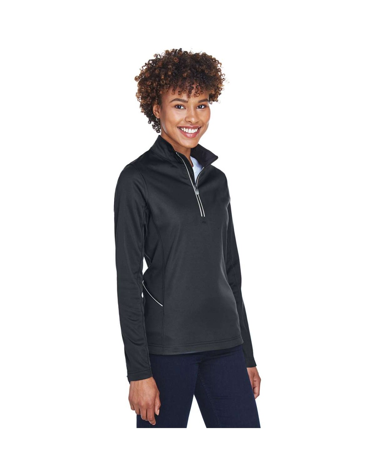 UltraClub 8230L Women's Cool & Dry Sport Quarter-Zip Pullover